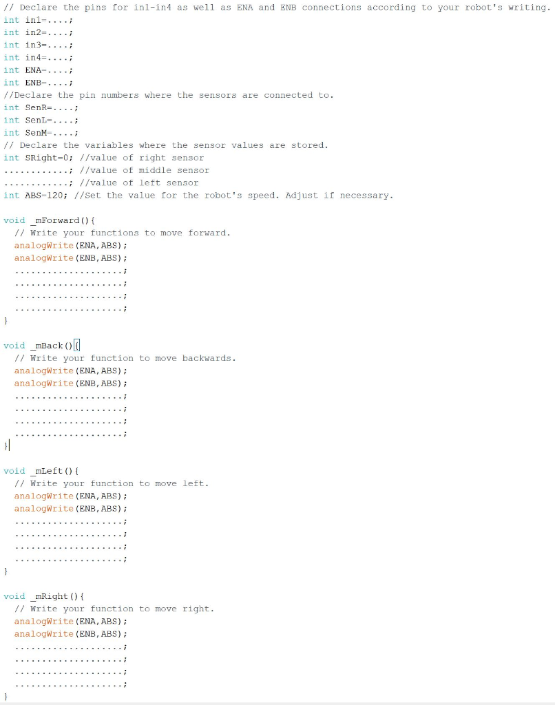 Solved Line tracking implementation The track can be as | Chegg.com