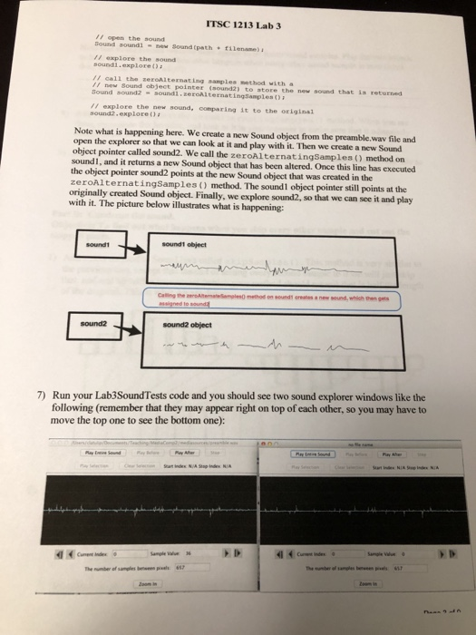Solved ITSC 1213 Lab 3 Remember, this is pair programming so | Chegg.com