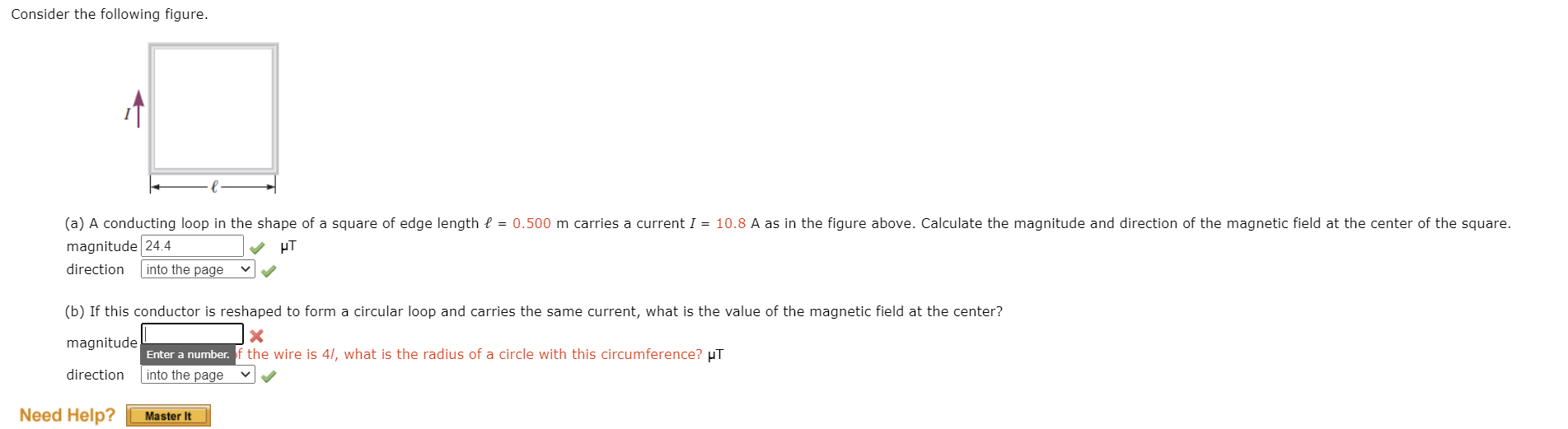 Solved Consider the following figure. (a) A conducting loop | Chegg.com
