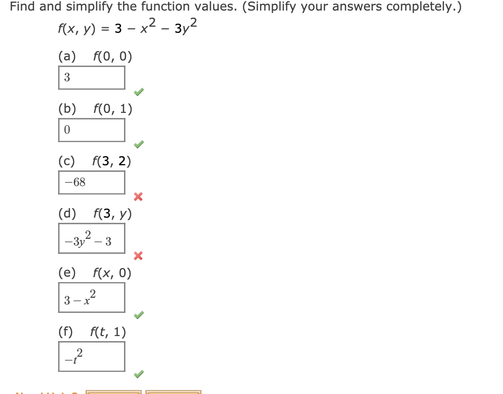 Solved Find and simplify the function values. (Simplify your | Chegg.com