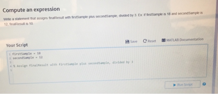 Solved Compute an expression Winte a statement that assigns | Chegg.com