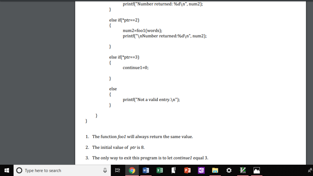 Solved Short C Program True/False - Explain why each one is | Chegg.com
