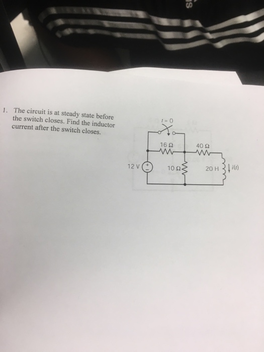 Solved The circuit is at steady state before the switch | Chegg.com