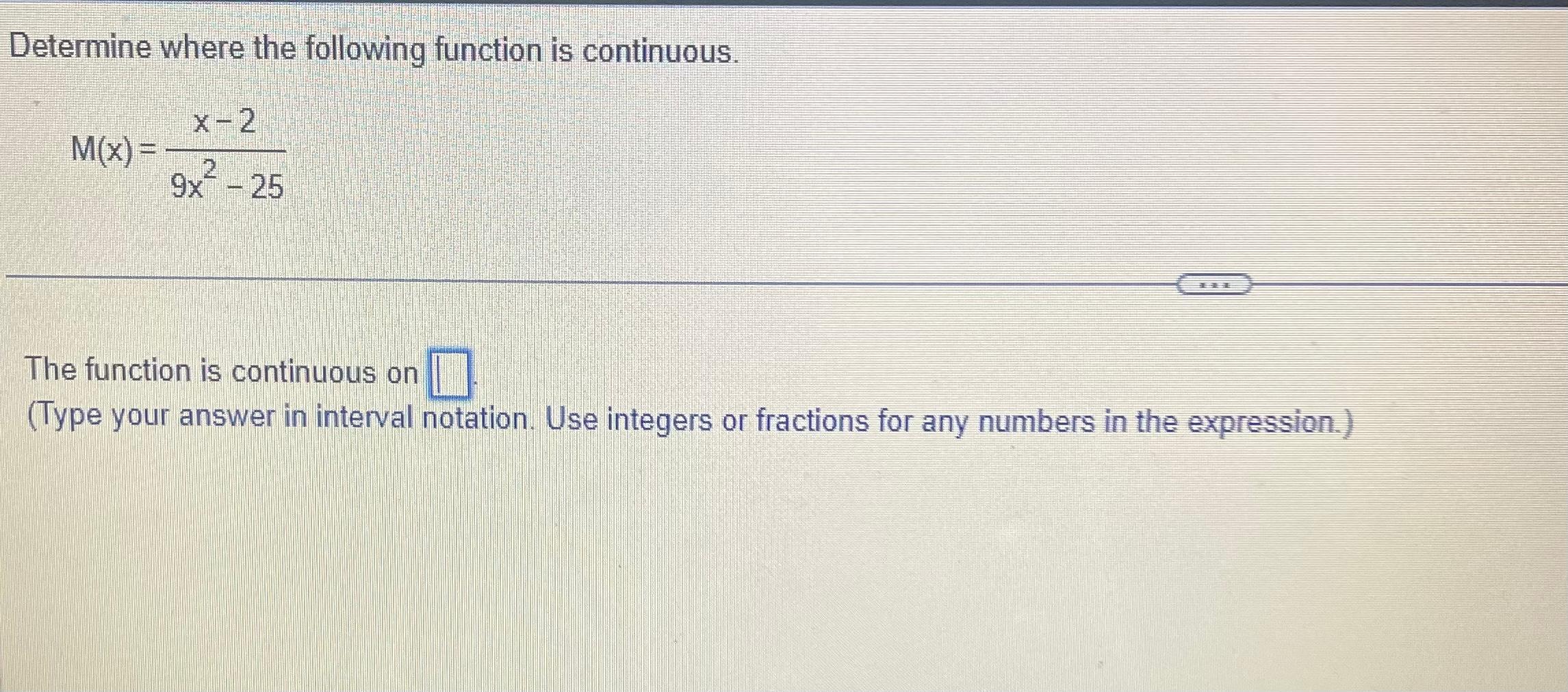 Solved Determine where the following function is continuous. | Chegg.com