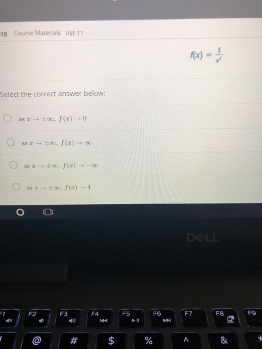 Solved Use arrow notation to describe the end behavior of | Chegg.com