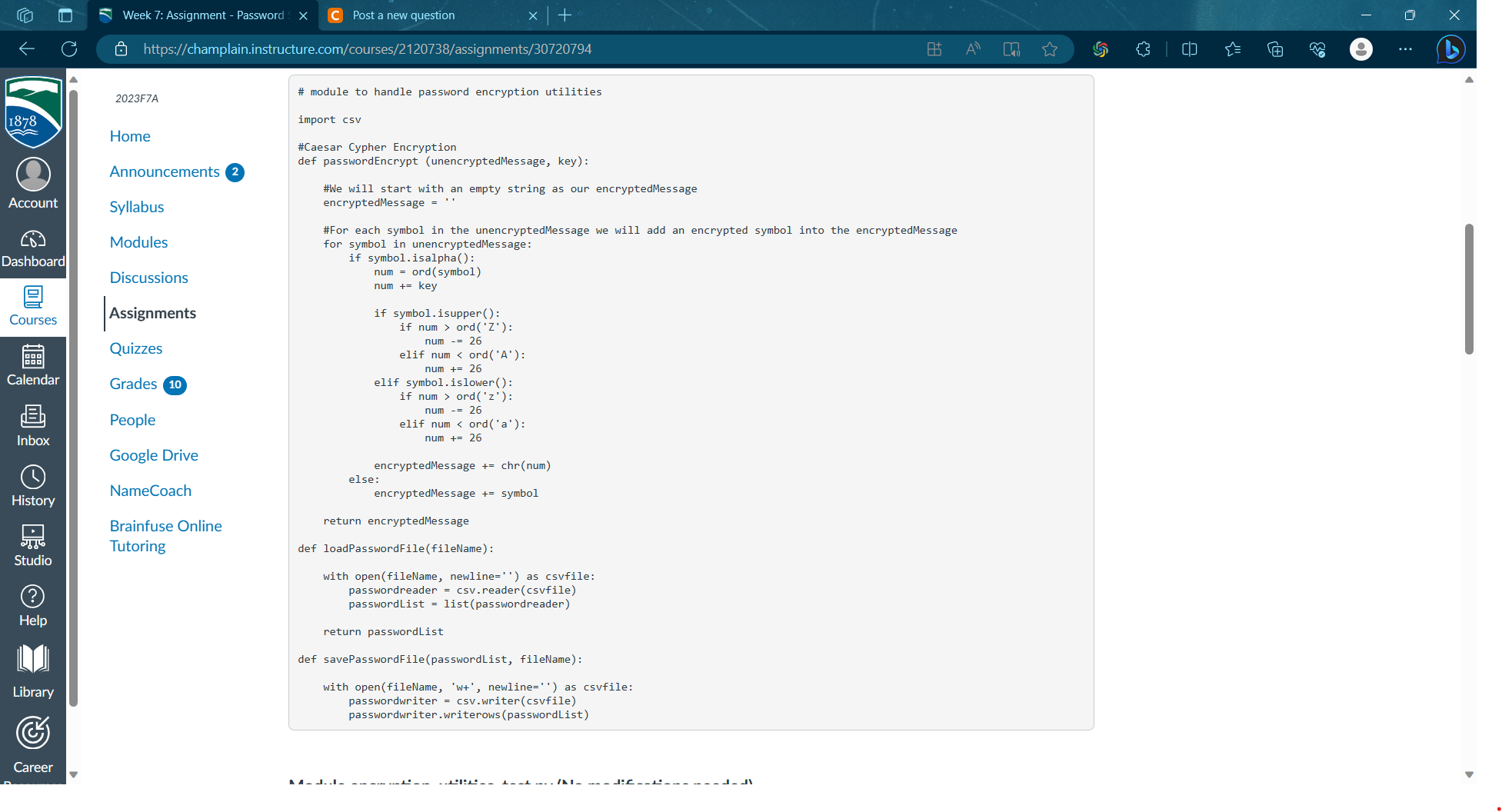 Solved Extend the Caesar cypher we looked at earlier into a | Chegg.com