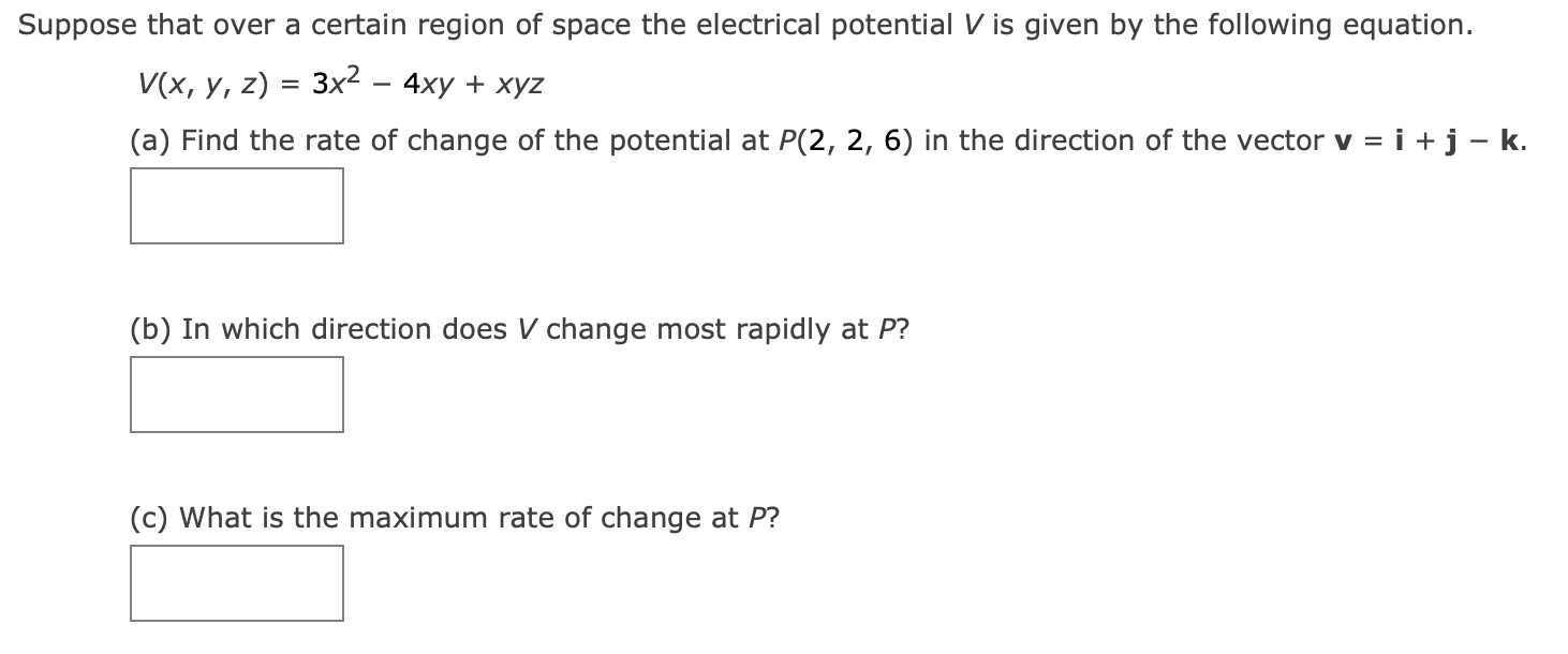 Solved ppose that over a certain region of space the | Chegg.com