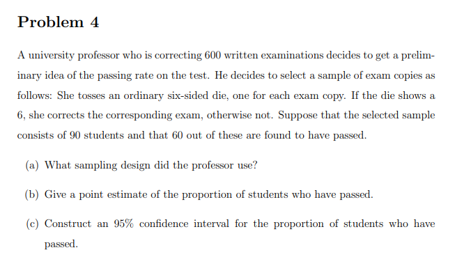 Solved A university professor who is correcting 600 written | Chegg.com