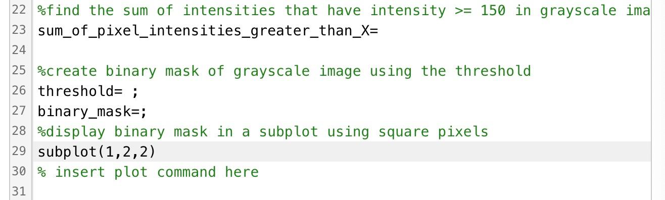 Solved 1. Use imread to read the image from file | Chegg.com