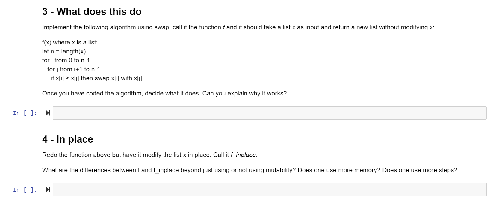 Solved Activity - 8: Swapping and Mutability Today we will | Chegg.com Solved Activity - 8: Swapping and Mutability Today we will | Chegg.com