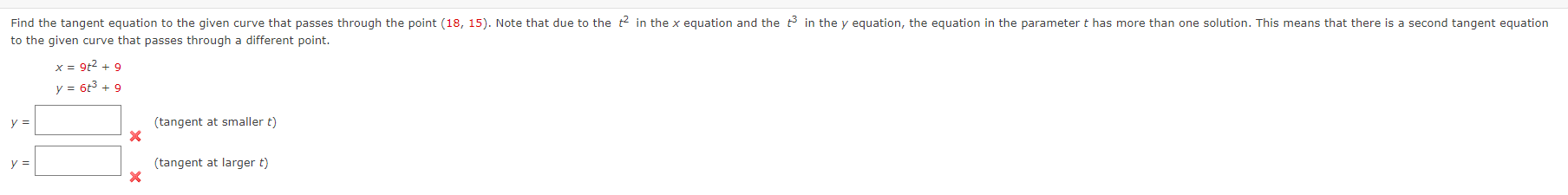 Solved Find the tangent equation to the given curve that | Chegg.com