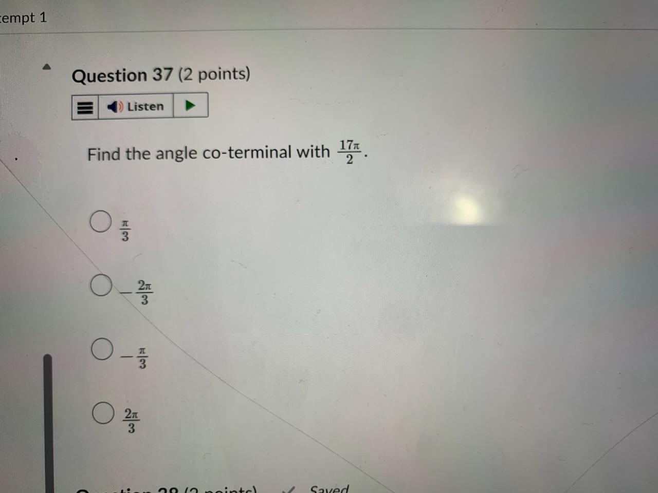 Solved Find the angle co-terminal with 217π. | Chegg.com