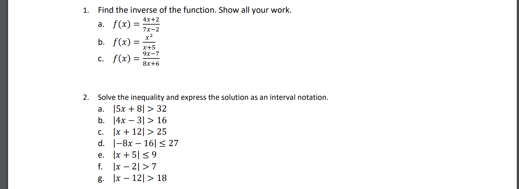 Solved Can someone help and show all the work in order to | Chegg.com