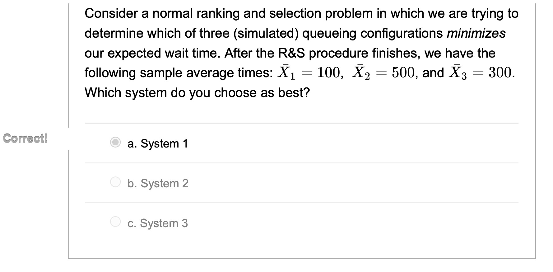 Solved Consider a normal ranking and selection problem in | Chegg.com
