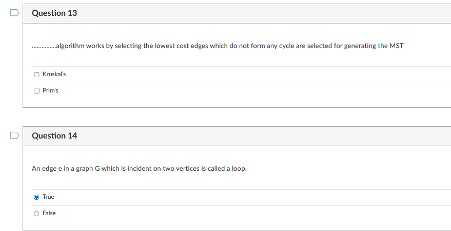 Solved Question 13 .........algorithm works by selecting the | Chegg.com