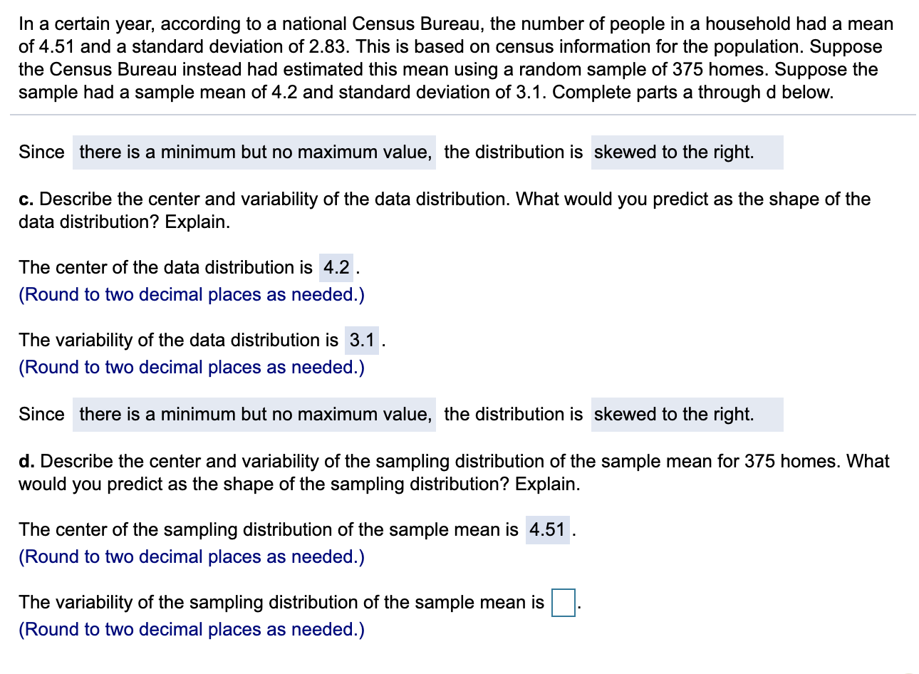 Solved In a certain year, according to a national Census | Chegg.com
