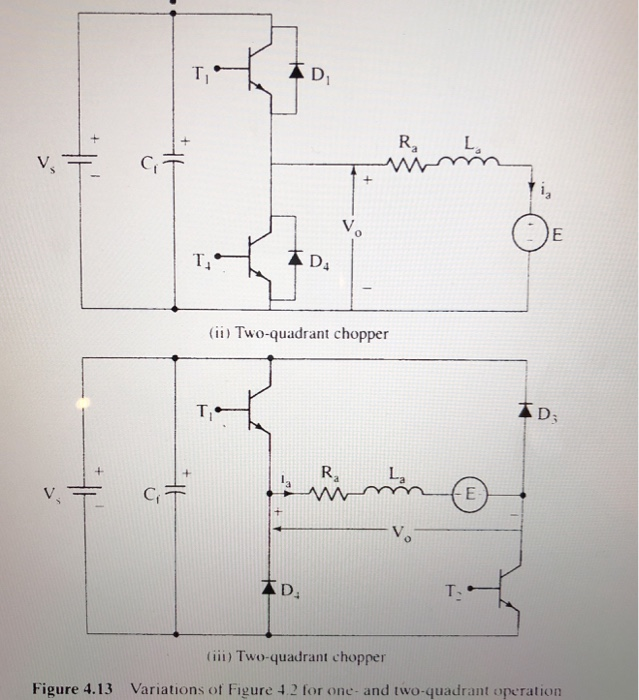 Solved 3. Compare the switch ratings of the two-quadrant | Chegg.com
