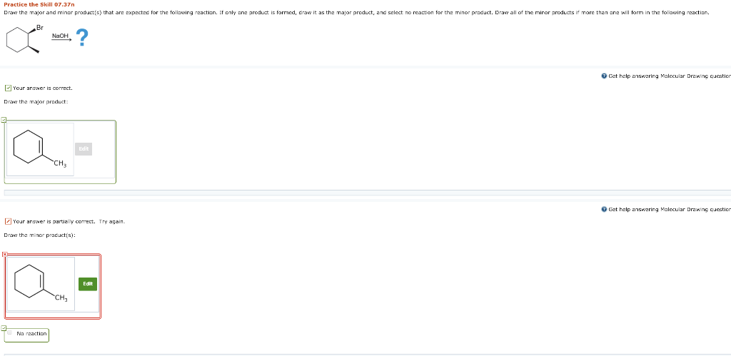 Solved Practice the Skill 07.37n Draw the major and minor | Chegg.com