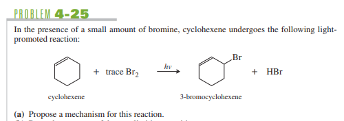 Solved In the presence of a small amount of bromine, | Chegg.com