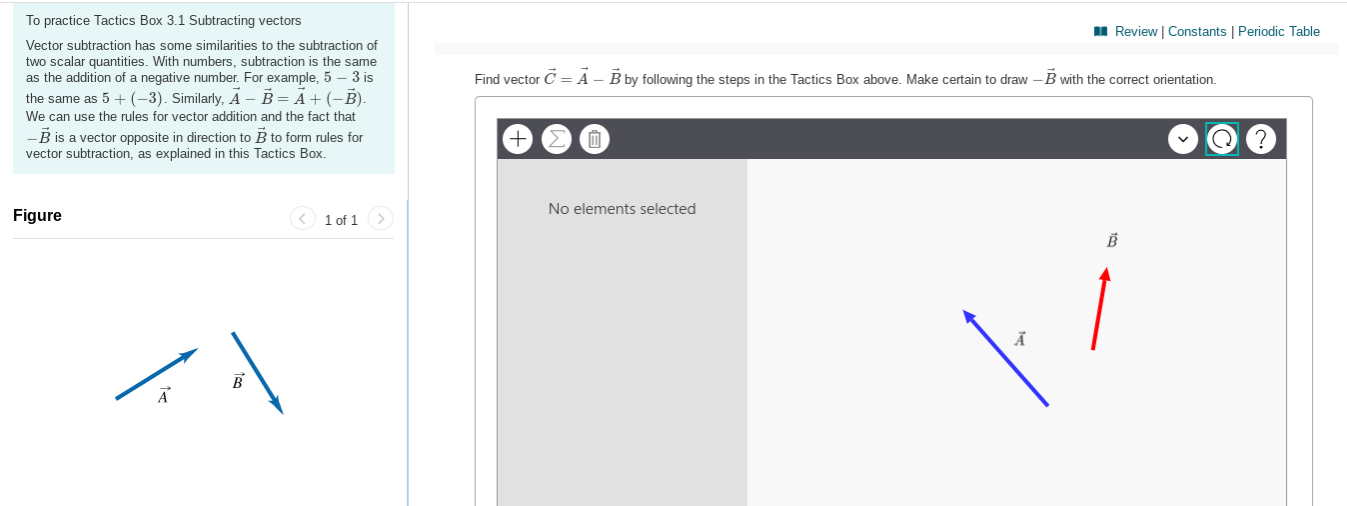 Solved Find vector C = A −B by following the steps in the | Chegg.com