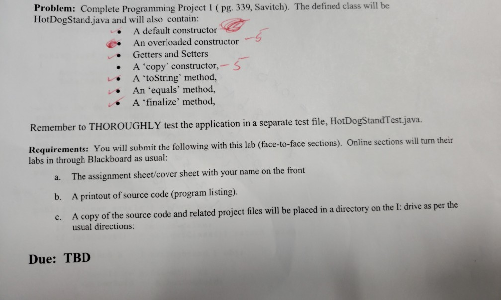 Solved Problem: Complete Programming Project 1 (pg. 339, | Chegg.com