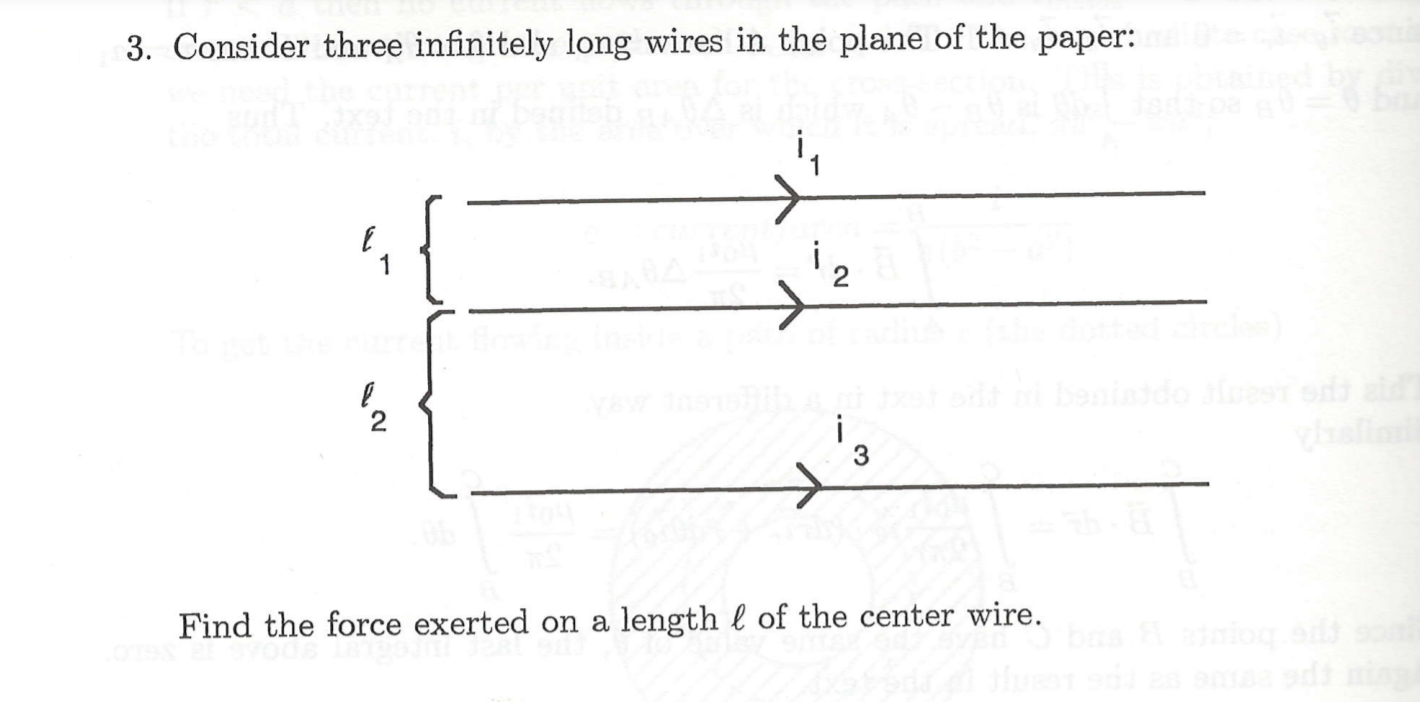 Solved 3. Consider three infinitely long wires in the plane | Chegg.com