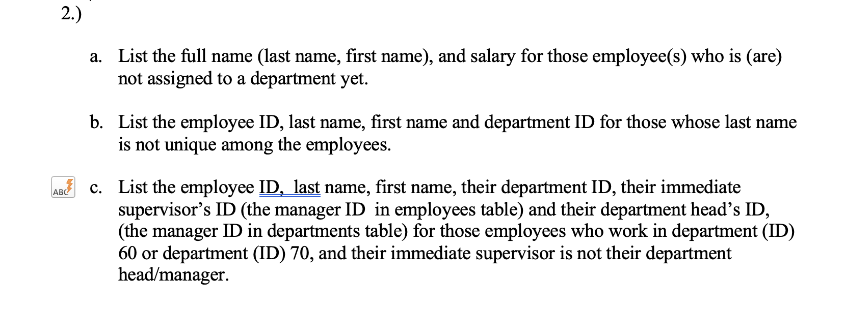 Solved JOB HISTORY PF * EMPLOYEE ID NUMBER (6) P * | Chegg.com