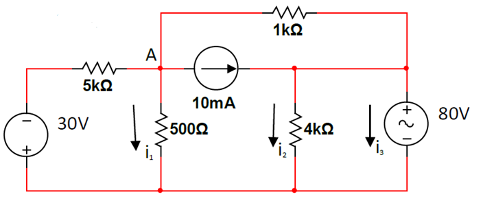Solved Use Node Analysis techniques to determine VA, i1, i2, | Chegg.com