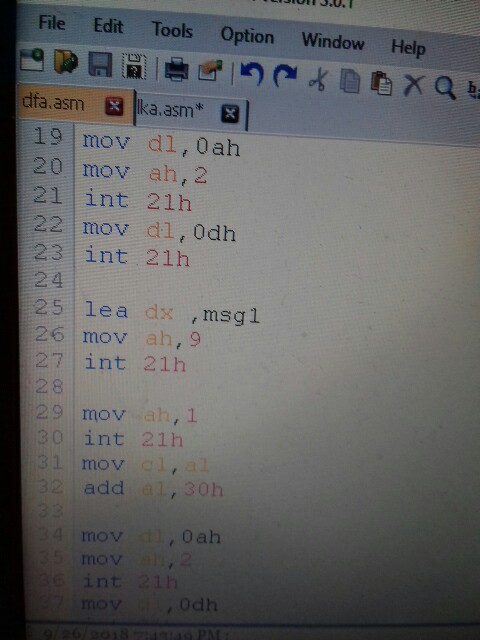 Solved GUI Turbo Assembler x64 Version 3.0.1 File Edit Tools | Chegg.com