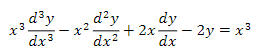 Solved Solve the following Cauchy Euler Equation of third | Chegg.com