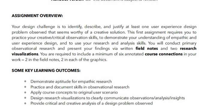 ASSIGNMENT OVERVIEW: Your design challenge is to | Chegg.com