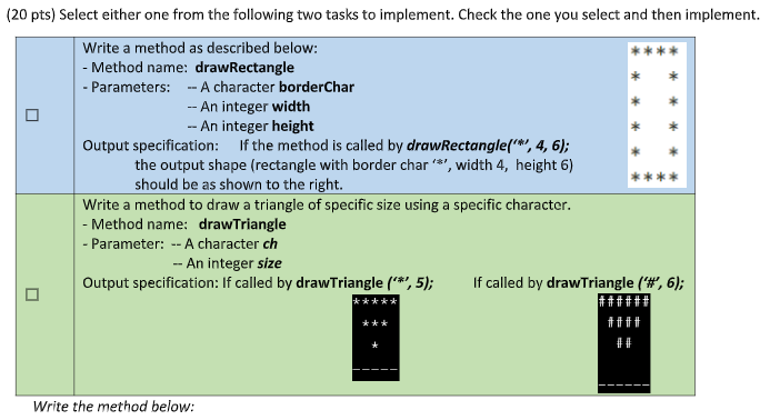Solved (20 pts) Select either one from the following two | Chegg.com