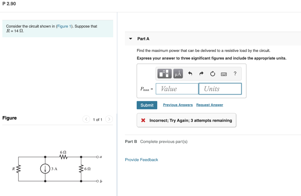 Solved P 2.90 Consider the circuit shown in (Figure 1). | Chegg.com