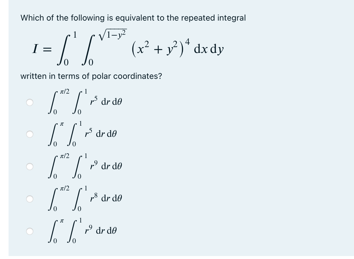 Solved Which of the following is equivalent to the repeated | Chegg.com