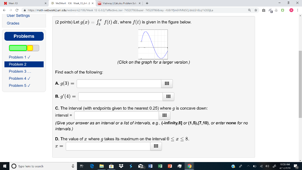 Solved https nledu webwork2 | Chegg.com