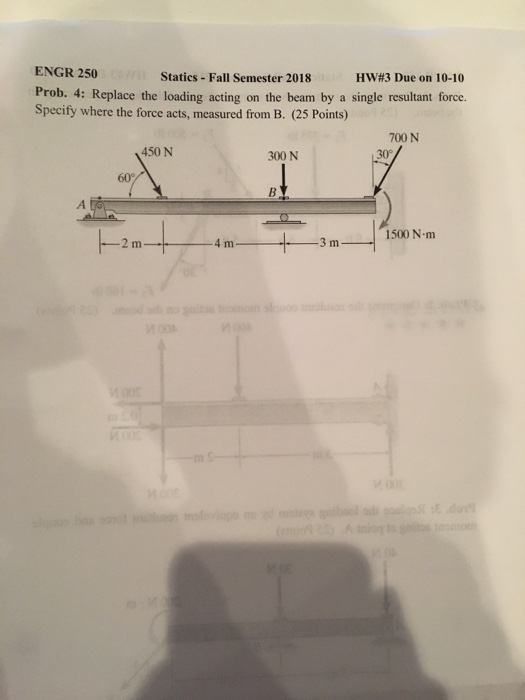 Solved ENGR 250 Statics- Fall Semester 2018 Hw#3 Due on | Chegg.com