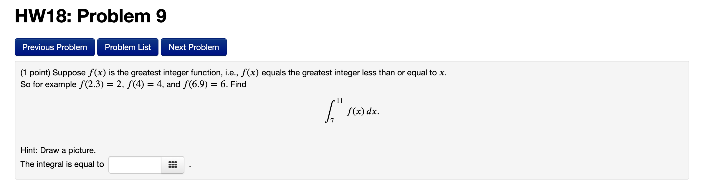 Solved HW18: Problem 9 Previous Problem Problem List Next | Chegg.com
