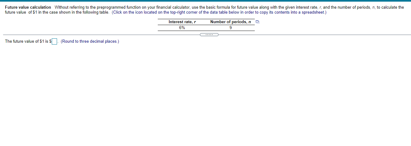 Solved Future value calculation Without referring to the | Chegg.com