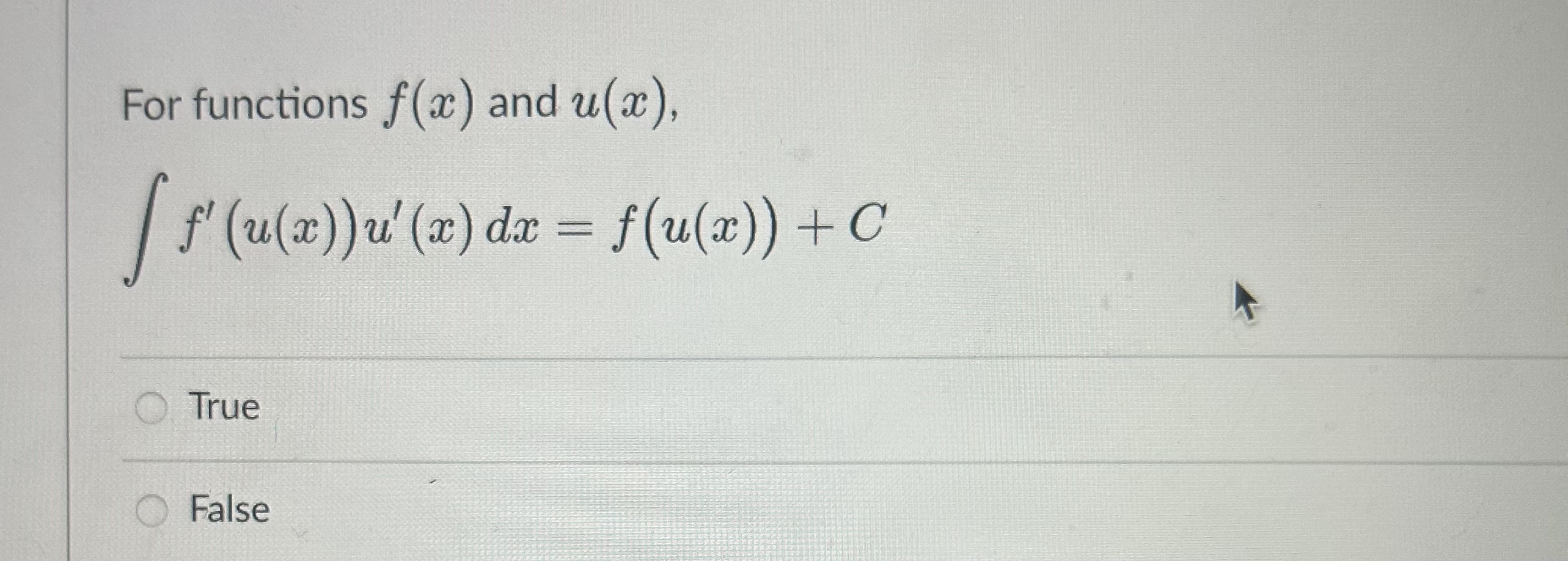 Solved For functions f(x) and u(x), | Chegg.com