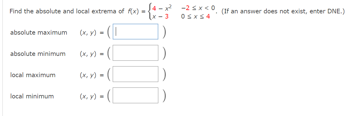 Solved Find the absolute minimum and absolute maximum values | Chegg.com