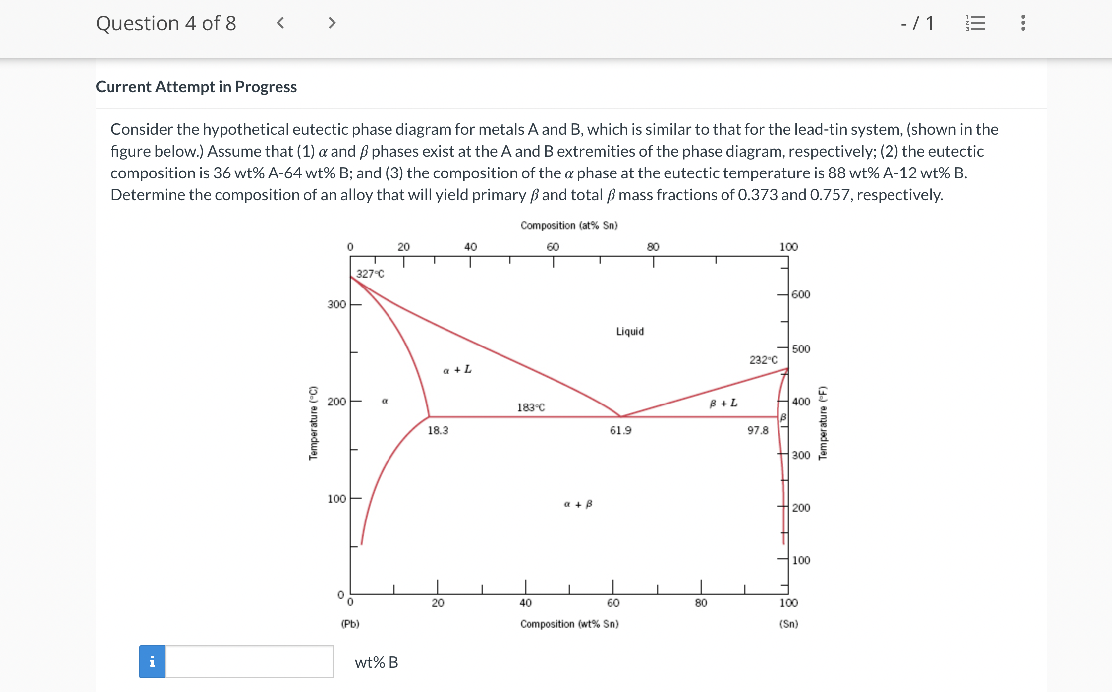 Solved Consider The Hypothetical Eutectic Phase Diagram For