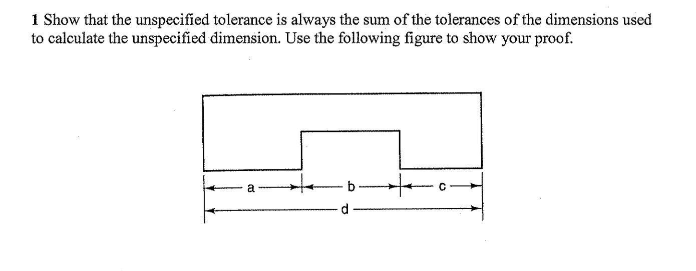 Solved 1 Show that the unspecified tolerance is always the | Chegg.com