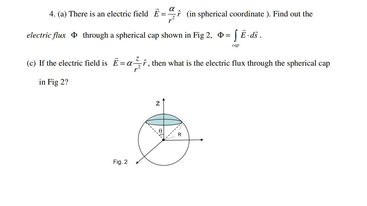 Solved a 4. (a) There is an electric field E= -Ĥ (in | Chegg.com