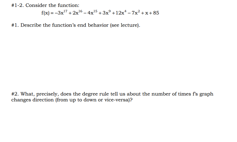 Solved Problems 4-6 refer to the following function: | Chegg.com