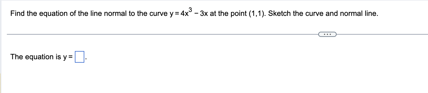 Solved Find the equation of the line normal to the curve | Chegg.com