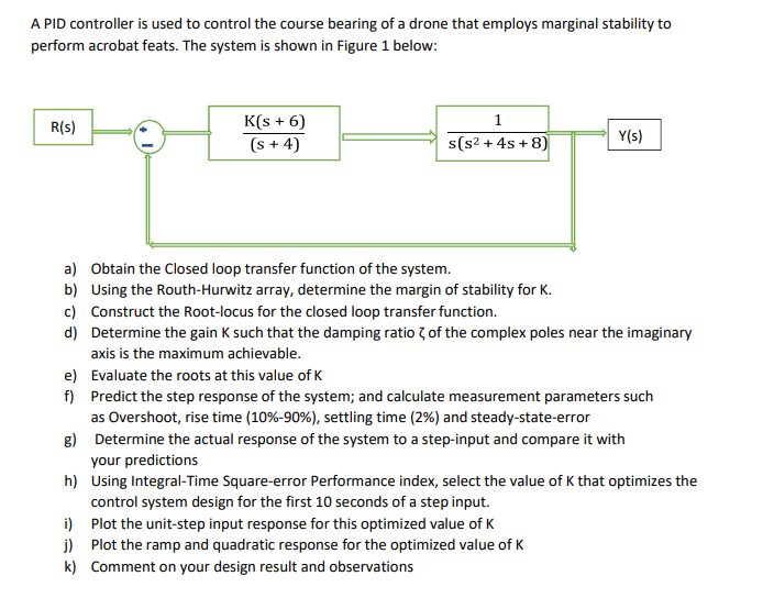 A PID controller is used to control the course | Chegg.com
