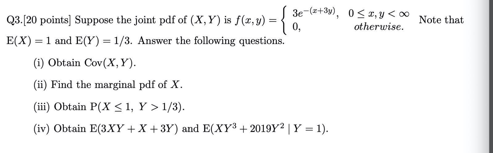 Solved = 3e-(x+3y), 0