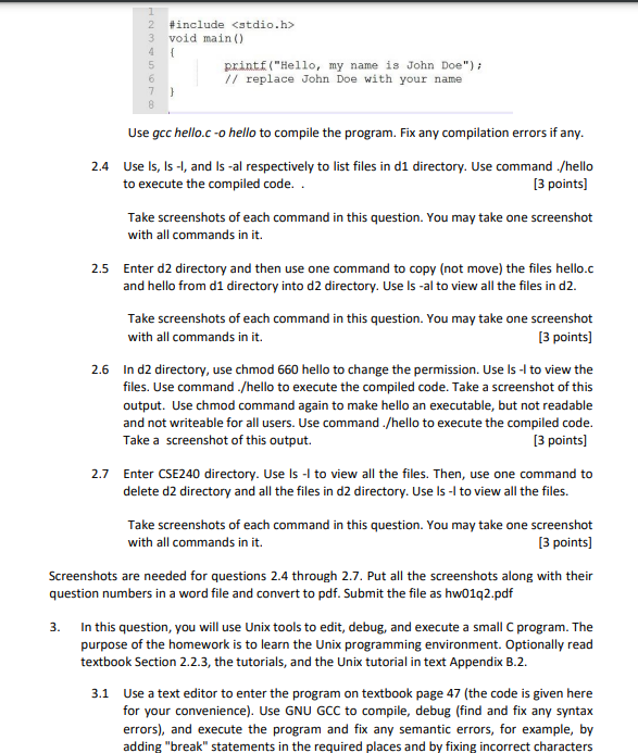 Solved Pre-requisite This homework requires using the GCC | Chegg.com