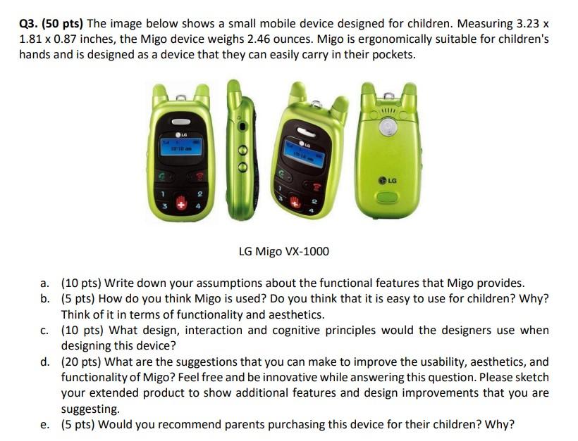 Solved Q3. (50 pts) The image below shows a small mobile | Chegg.com