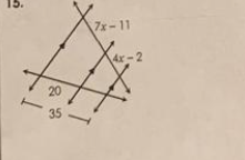 Solved 7x-11 4x-2 20 35 | Chegg.com